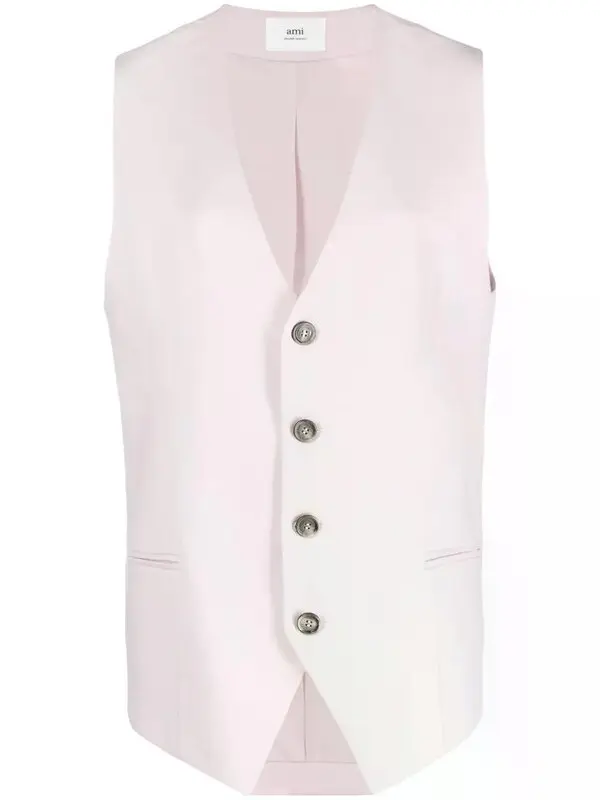 AMI Paris Virgin Wool Waistcoat