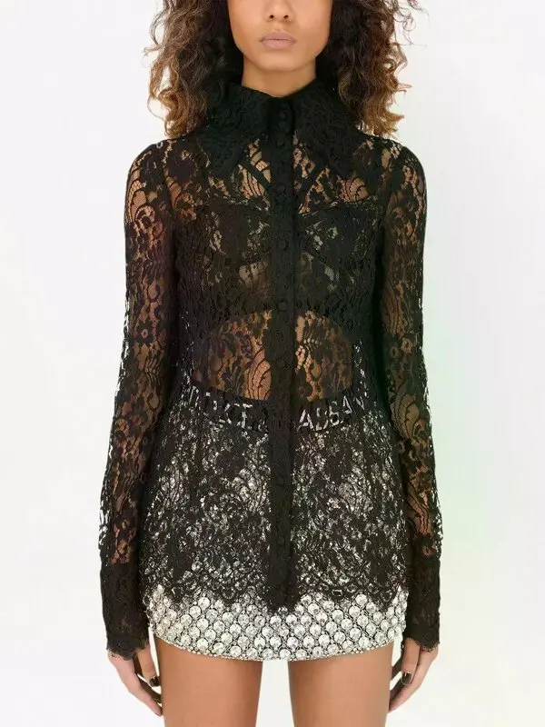 Dolce & Gabbana Semi-sheer Lace Shirt