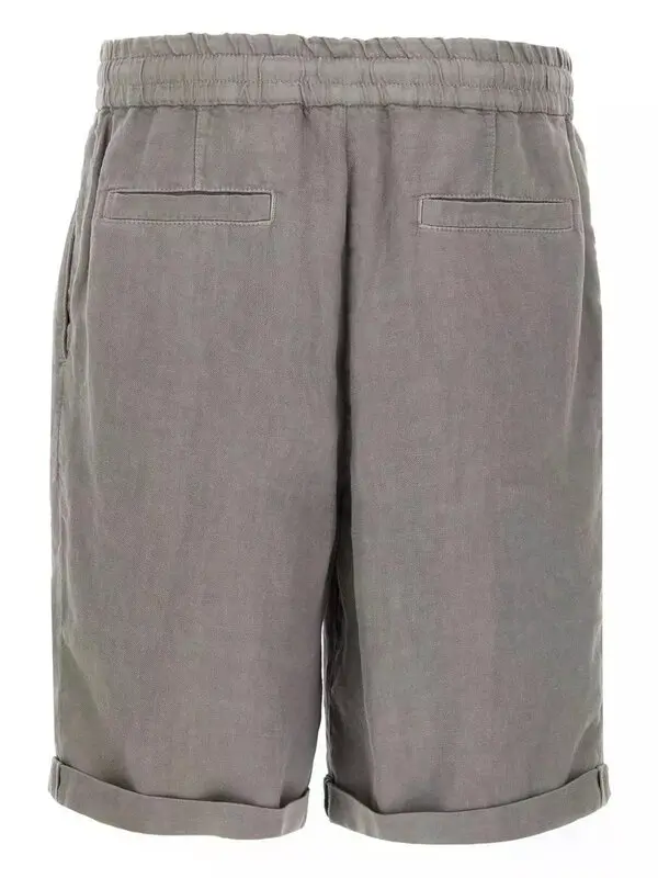 Brunello Cucinelli Linen Bermuda Shorts - Grey