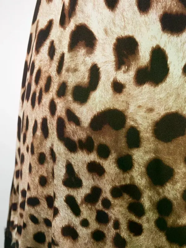 Dolce & Gabbana Leopard-print Satin Slip Dress