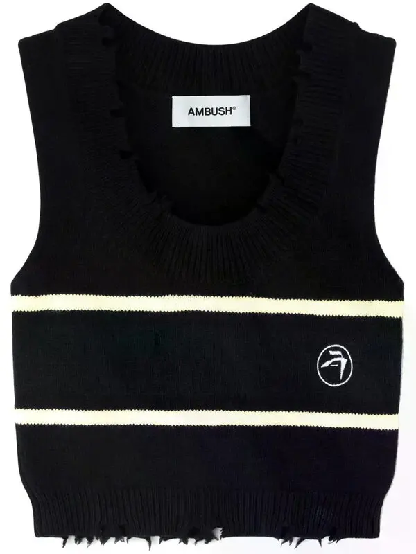 AMBUSH Raw-cut Knitted Top