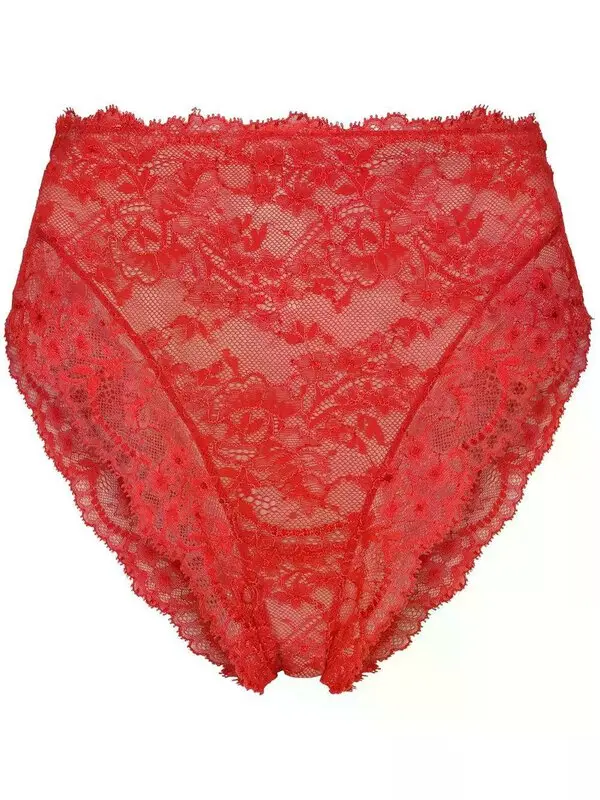 Dolce & Gabbana High-waisted Lace Briefs - Red