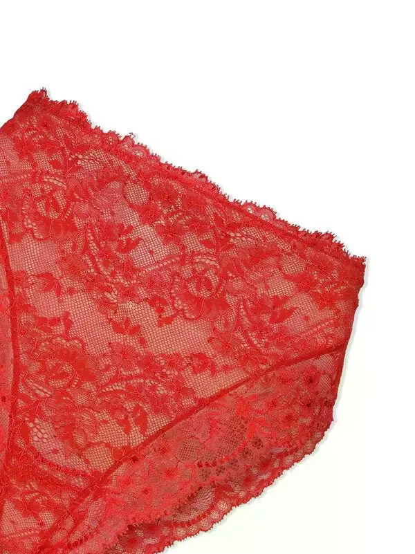 Dolce & Gabbana High-waisted Lace Briefs - Red