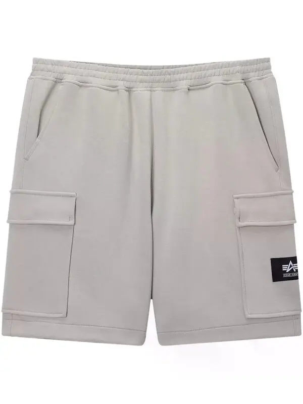 Izzue Logo-appliqué Cargo Shorts - Grey