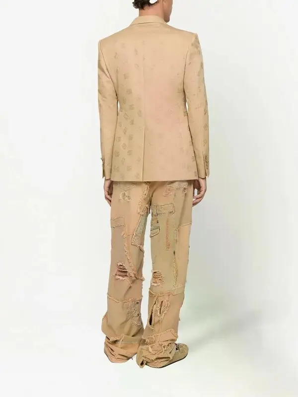 Dolce & Gabbana Jacquard Logo Motif Blazer