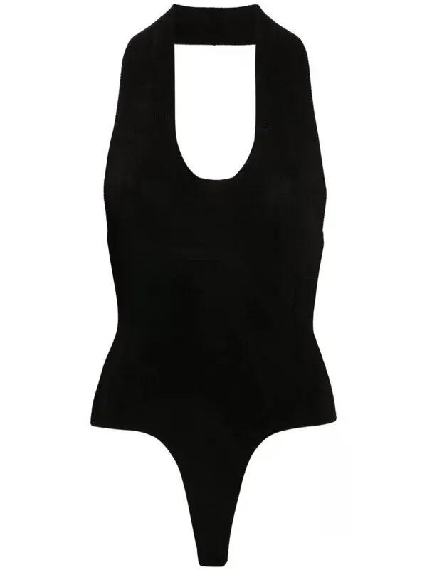 Khaite Toto Knitted Bodysuit - Black