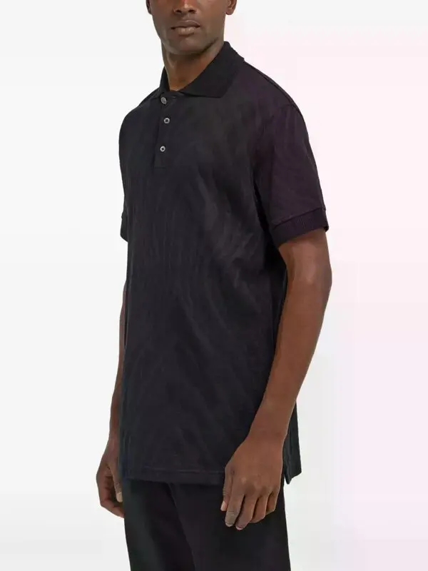 Roberto Cavalli Freedom-print Polo Shirt - Black