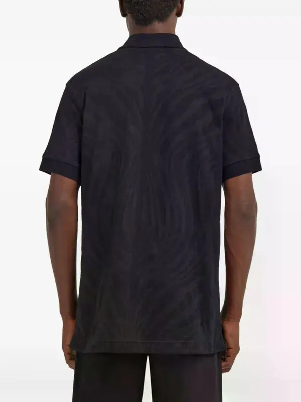 Roberto Cavalli Freedom-print Polo Shirt - Black