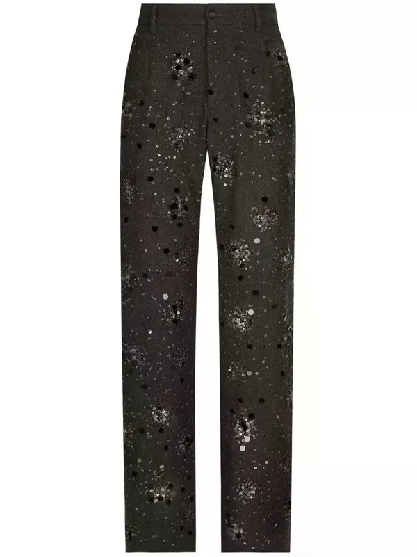 Dolce & Gabbana Sequin Embellishment Trousers