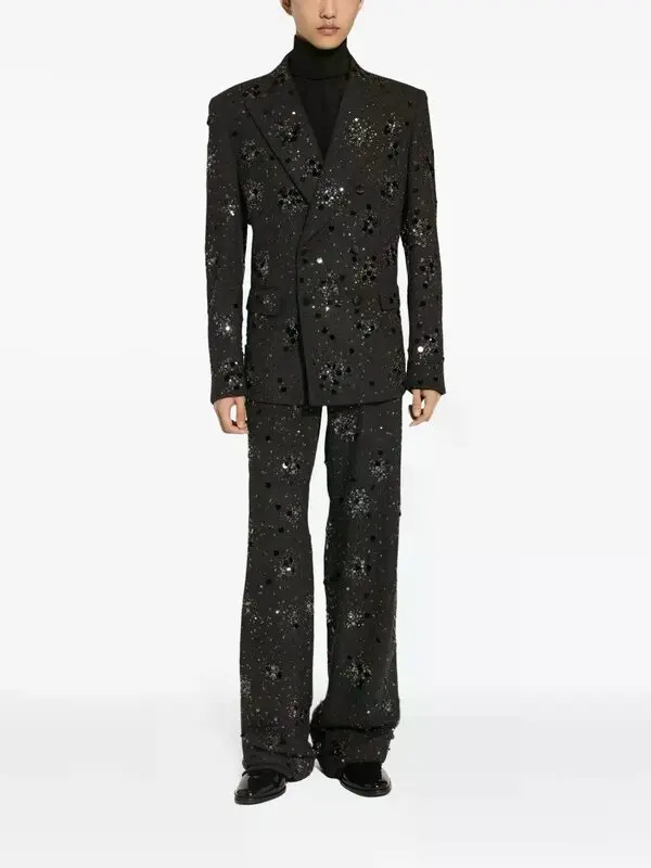 Dolce & Gabbana Sequin Embellishment Trousers