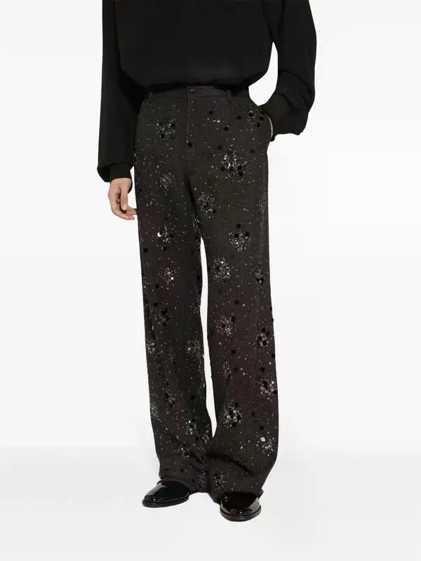 Dolce & Gabbana Sequin Embellishment Trousers