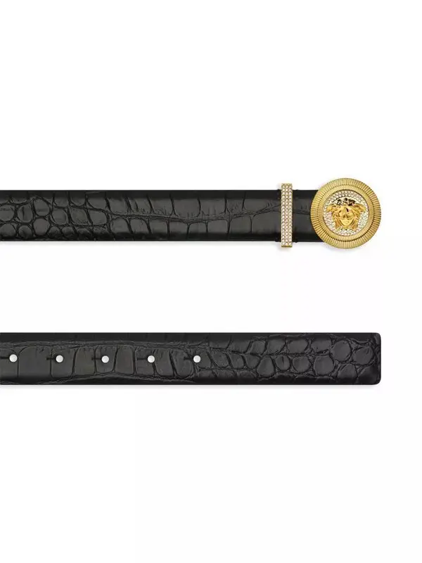 Versace Medusa Biggie Embellished Belt