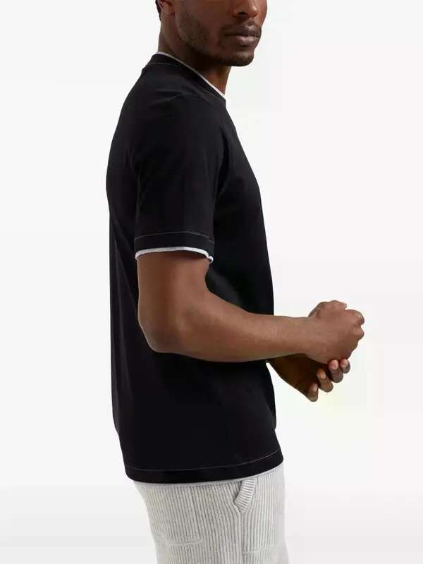 Brunello Cucinelli Logo-embroidered Cotton T-shirt
