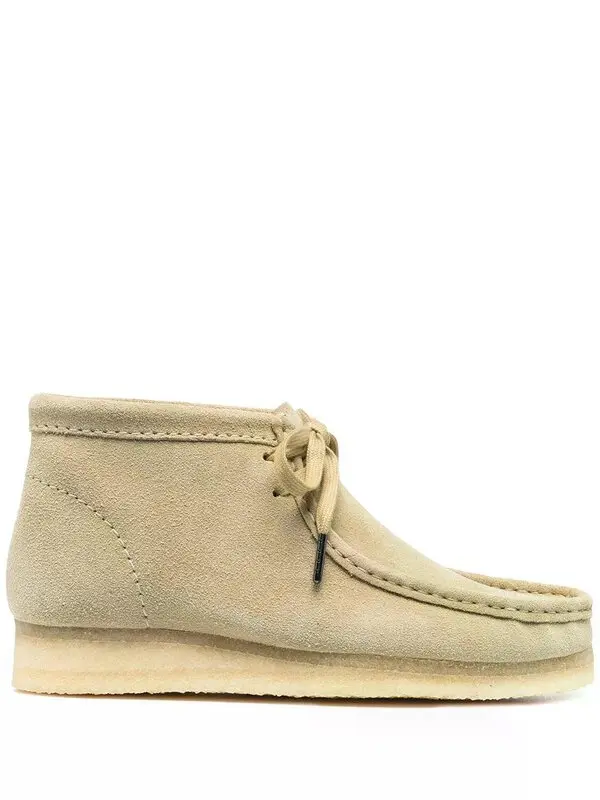 Clarks Wallabee Suede Ankle Boots - Neutrals