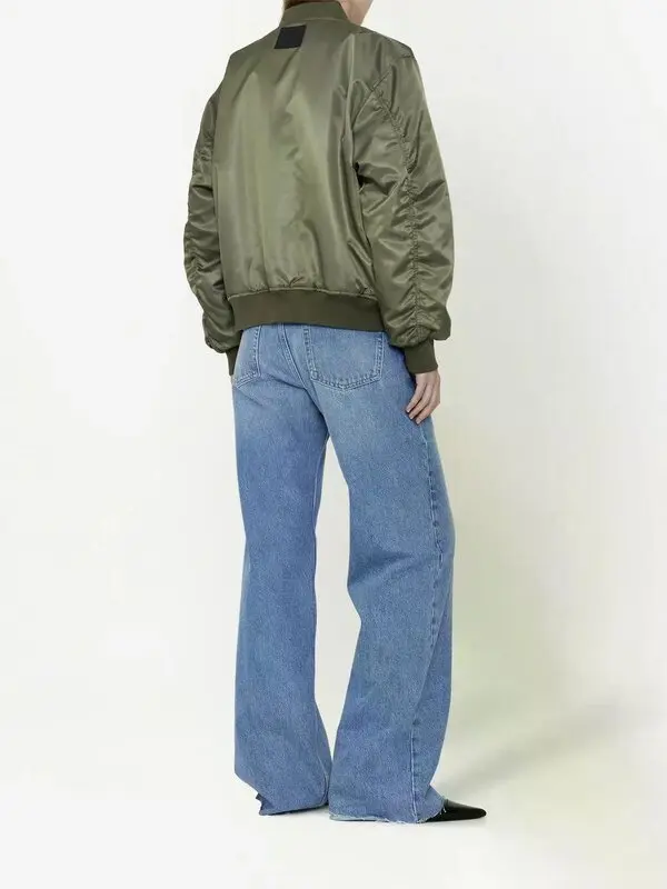 ANINE BING Leon Satin Bomber Jacket