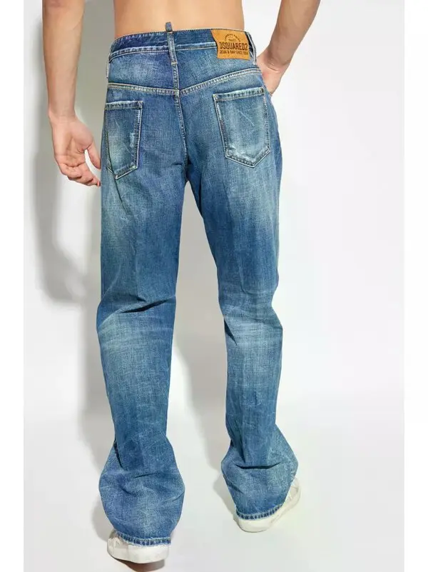 Dsquared2 Faded-effect Straight Leg Jeans