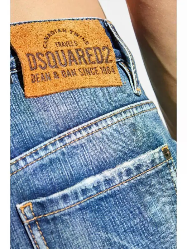 Dsquared2 Faded-effect Straight Leg Jeans