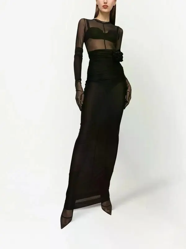 Dolce & Gabbana Tulle Crop Top