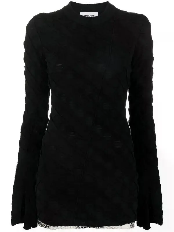 AMBUSH Textured Logo-hem Knit Jumper