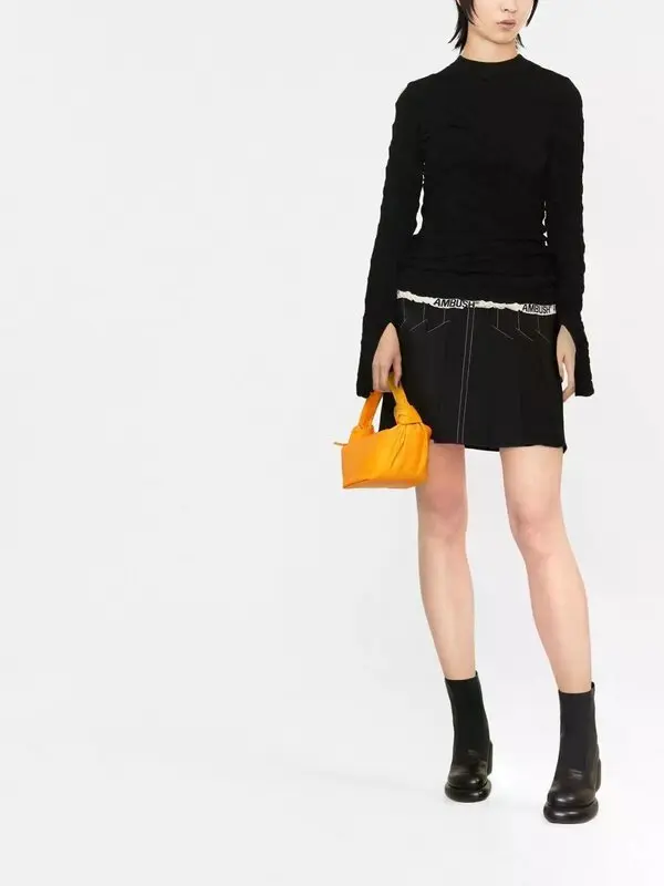AMBUSH Textured Logo-hem Knit Jumper
