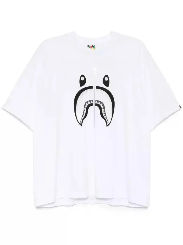 A BATHING APE Shark T-shirt - White