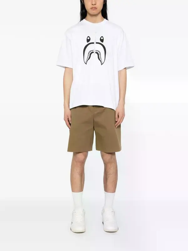 A BATHING APE Shark T-shirt - White