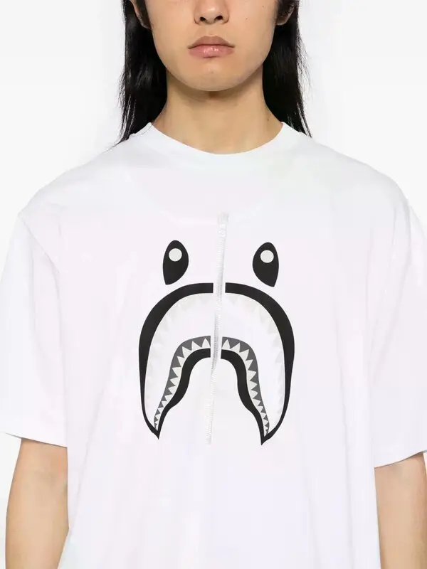 A BATHING APE Shark T-shirt - White