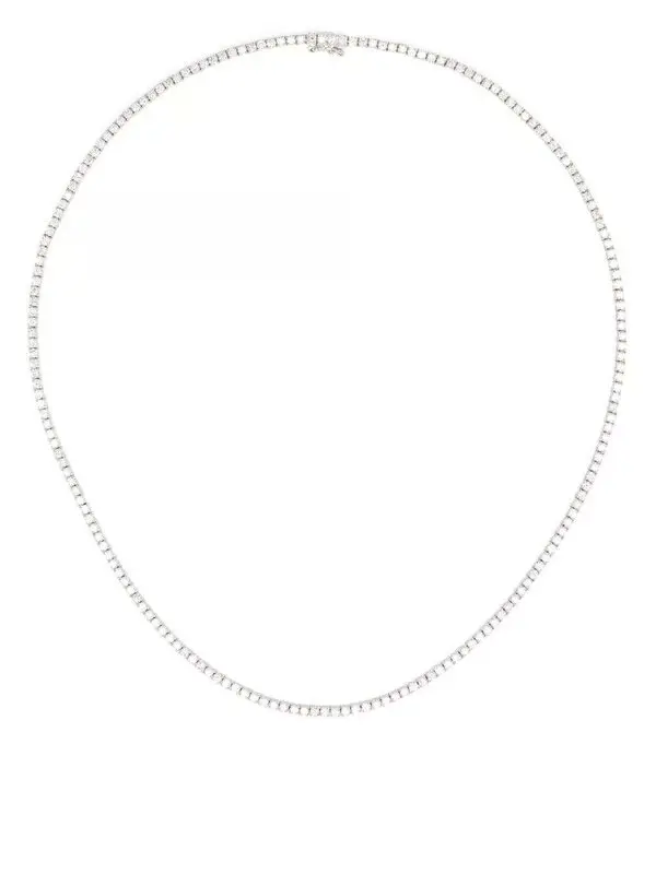 ANITA KO 18kt White Gold Diamond Hepburn Choker Necklace - Silver