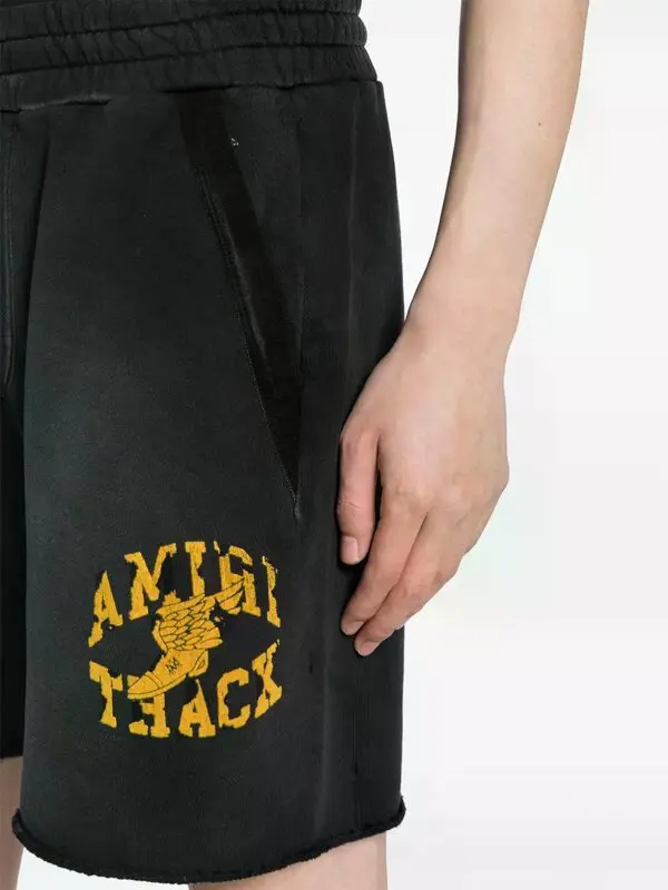 Amiri Logo-print Cotton Shorts