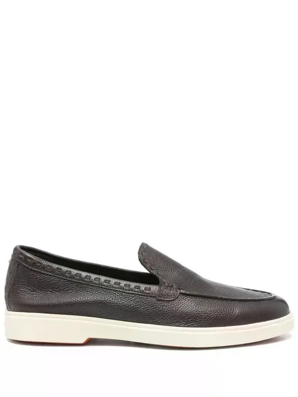 Santoni Leather Loafers