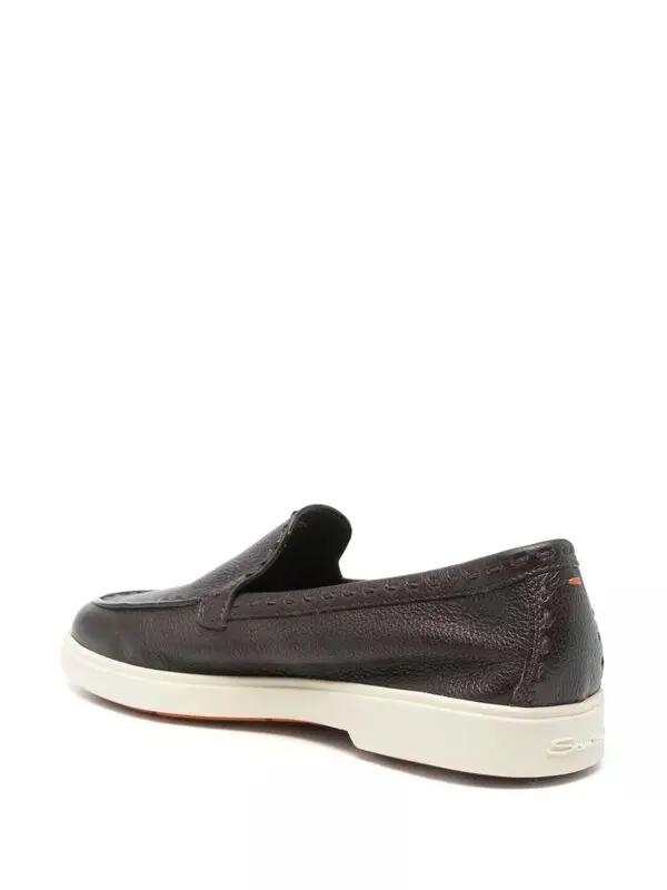 Santoni Leather Loafers