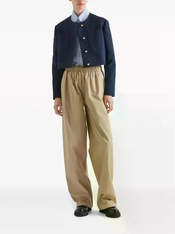 Prada Single-breasted Cropped Jacket