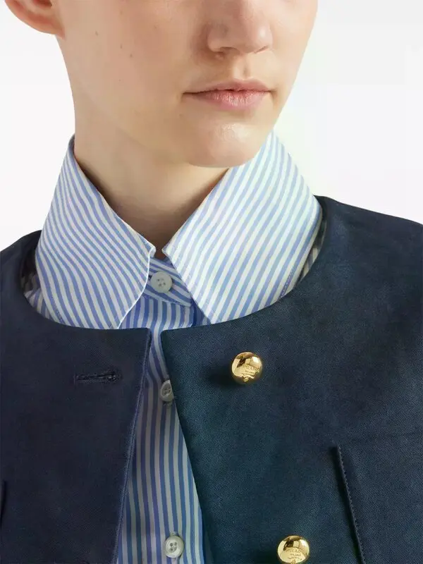 Prada Single-breasted Cropped Jacket