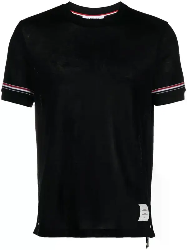 Thom Browne Rwb-stripe Knitted Top