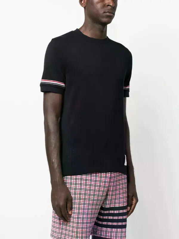 Thom Browne Rwb-stripe Knitted Top