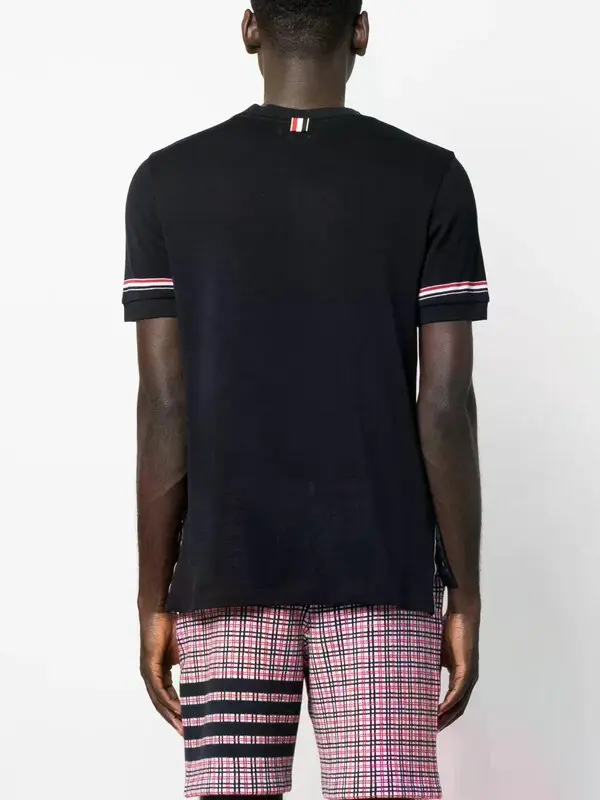 Thom Browne Rwb-stripe Knitted Top