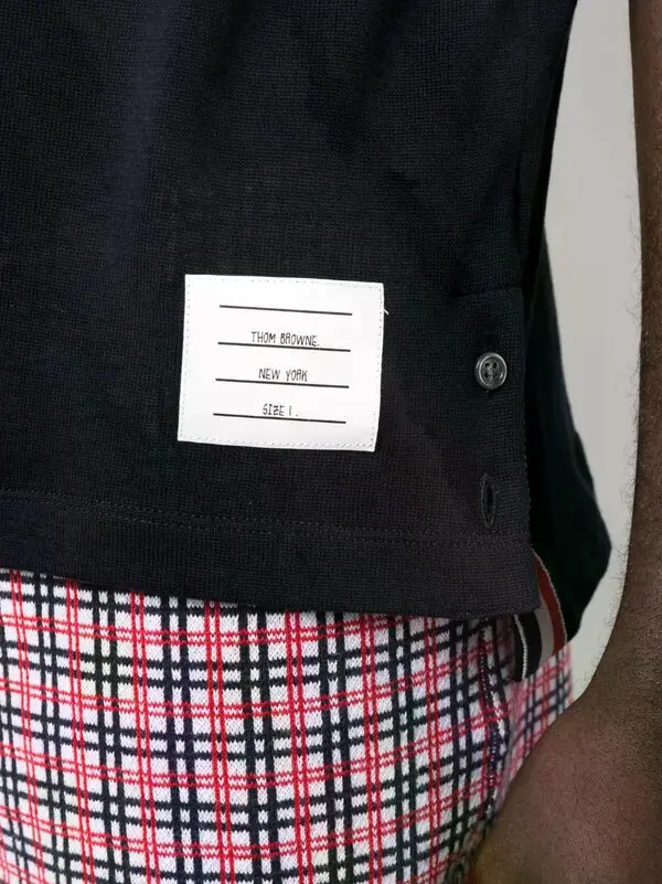 Thom Browne Rwb-stripe Knitted Top