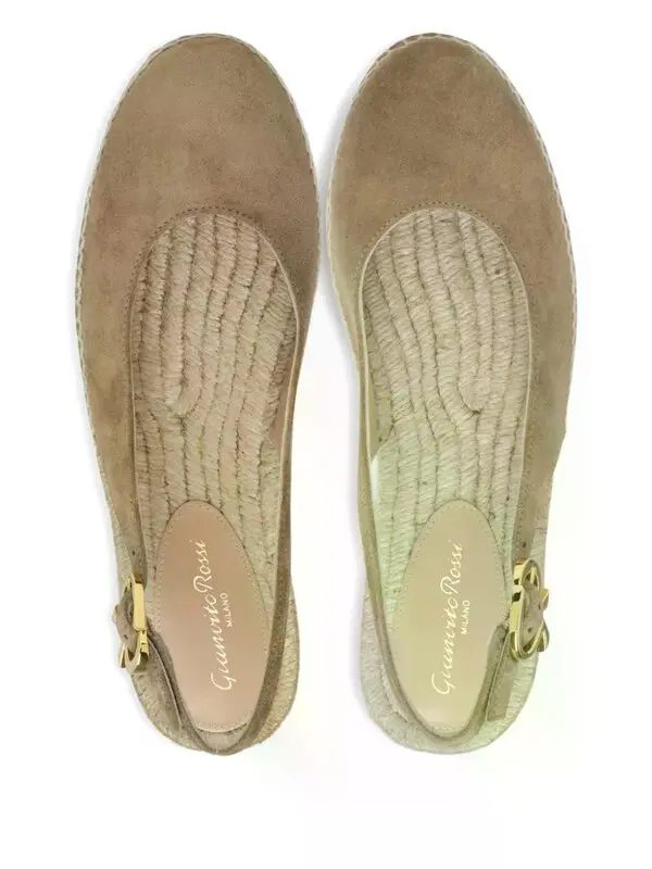 GIANVITO ROSSI Paz Raffia Espadrilles