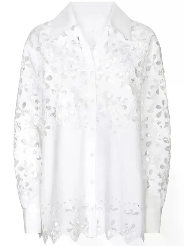 Dolce & Gabbana Cut-out Cotton Shirt