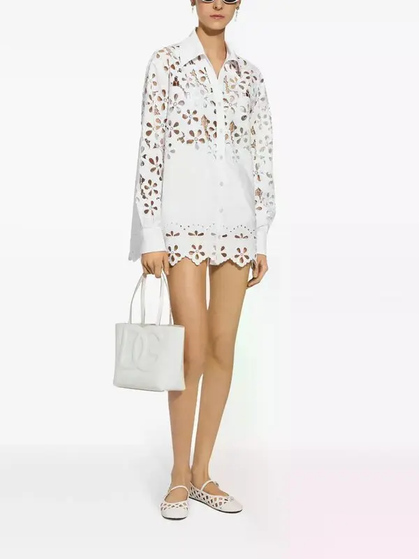 Dolce & Gabbana Cut-out Cotton Shirt