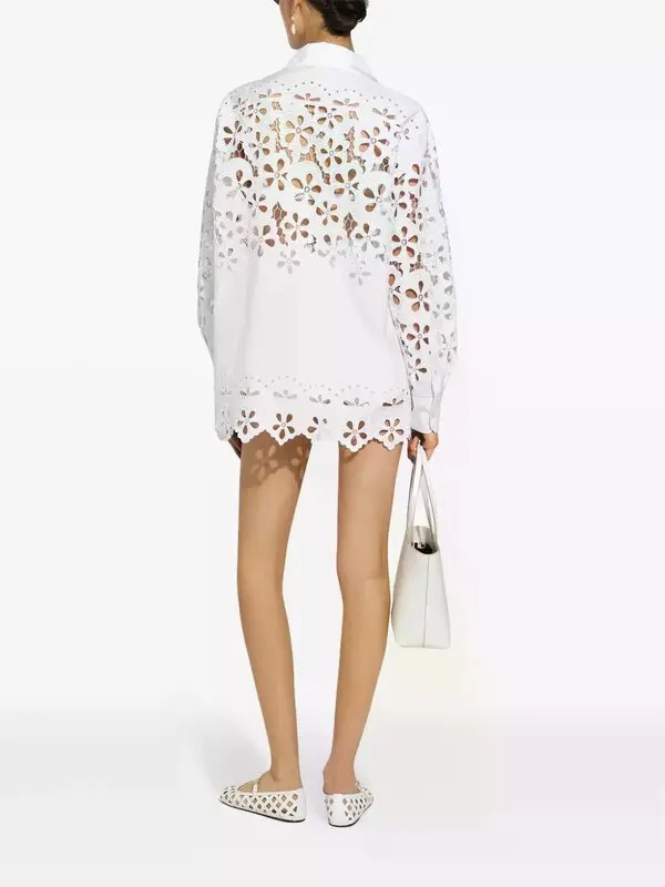 Dolce & Gabbana Cut-out Cotton Shirt