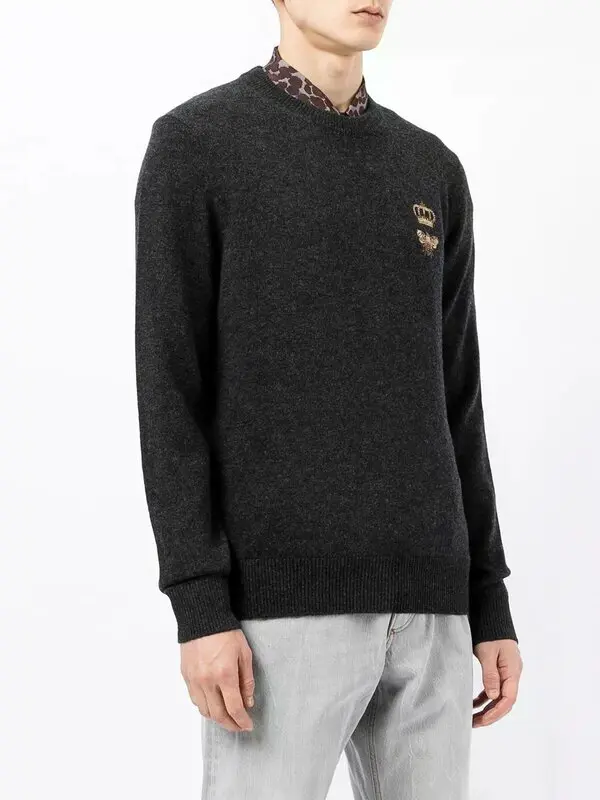 Dolce & Gabbana Fine-knit Embroidered Jumper