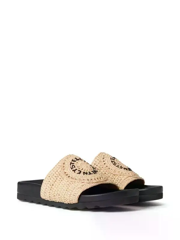 Stella McCartney Elyse Raffia Slides