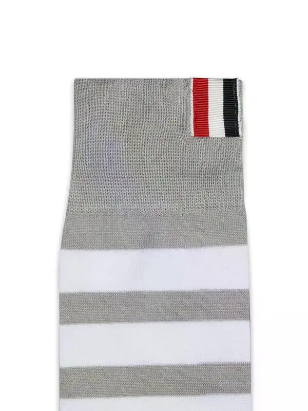 Thom Browne Printed-motif Mid-calf Socks