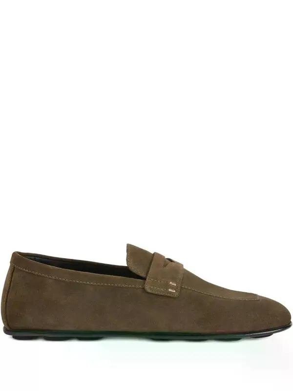 GIUSEPPE ZANOTTI Cristophe Suede Loafers - Green