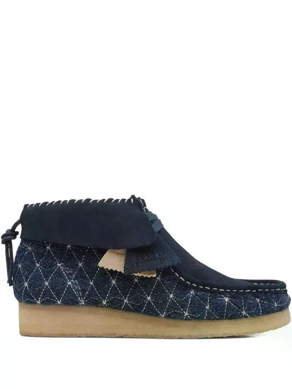 Clarks Wallabee Derby Shoes - Blue