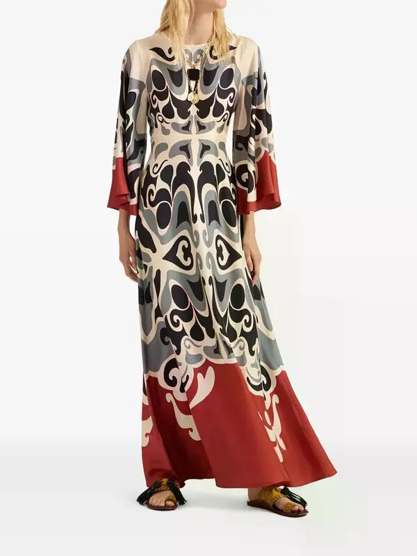 La DoubleJ Sorella Bell-sleeve Maxi Dress - Black