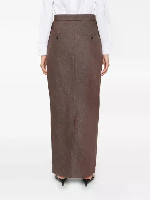 Max Mara Pianosa Midi Skirt - Brown