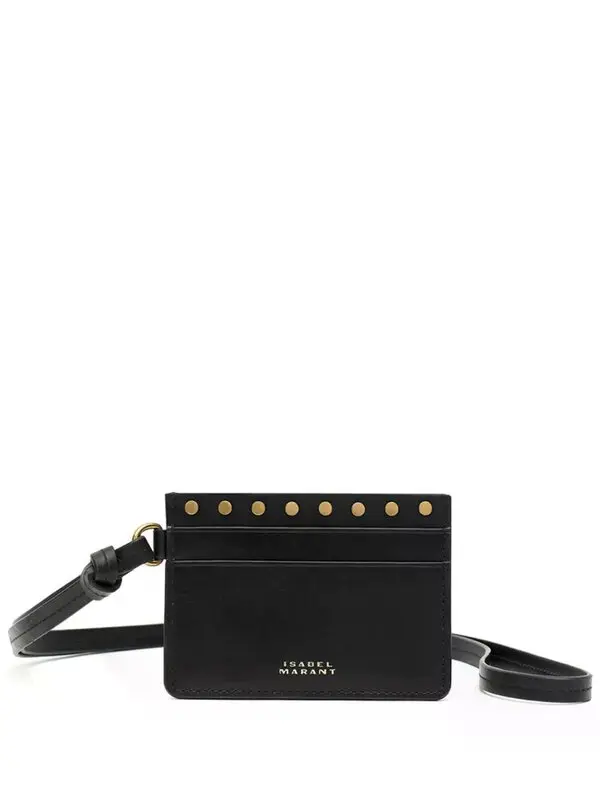Isabel Marant Stud-embellished Card Holder - Black