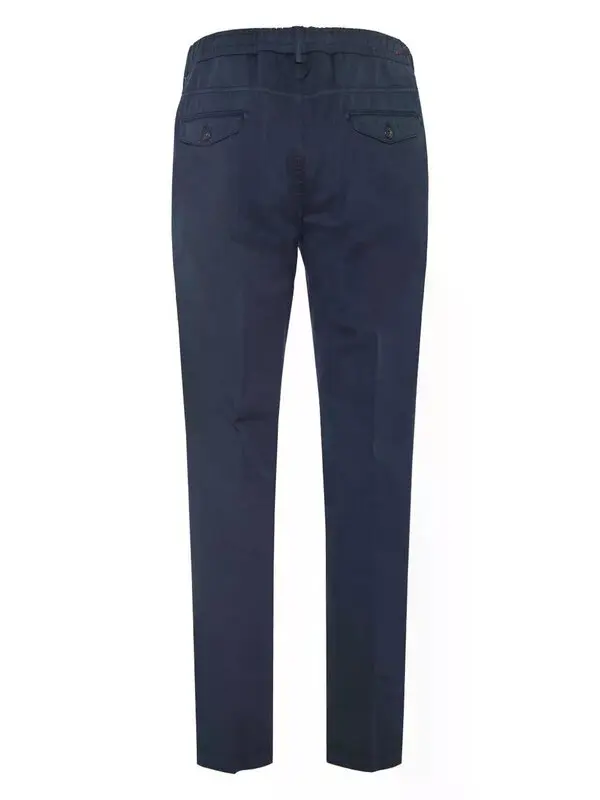 Eleventy Drawstring Straight-leg Trousers - Blue